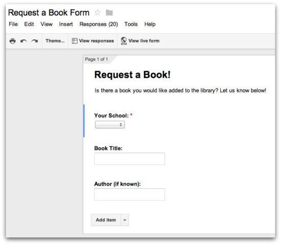 D.I.LI(BRARY): Build Your Own Magical Book Request Machine