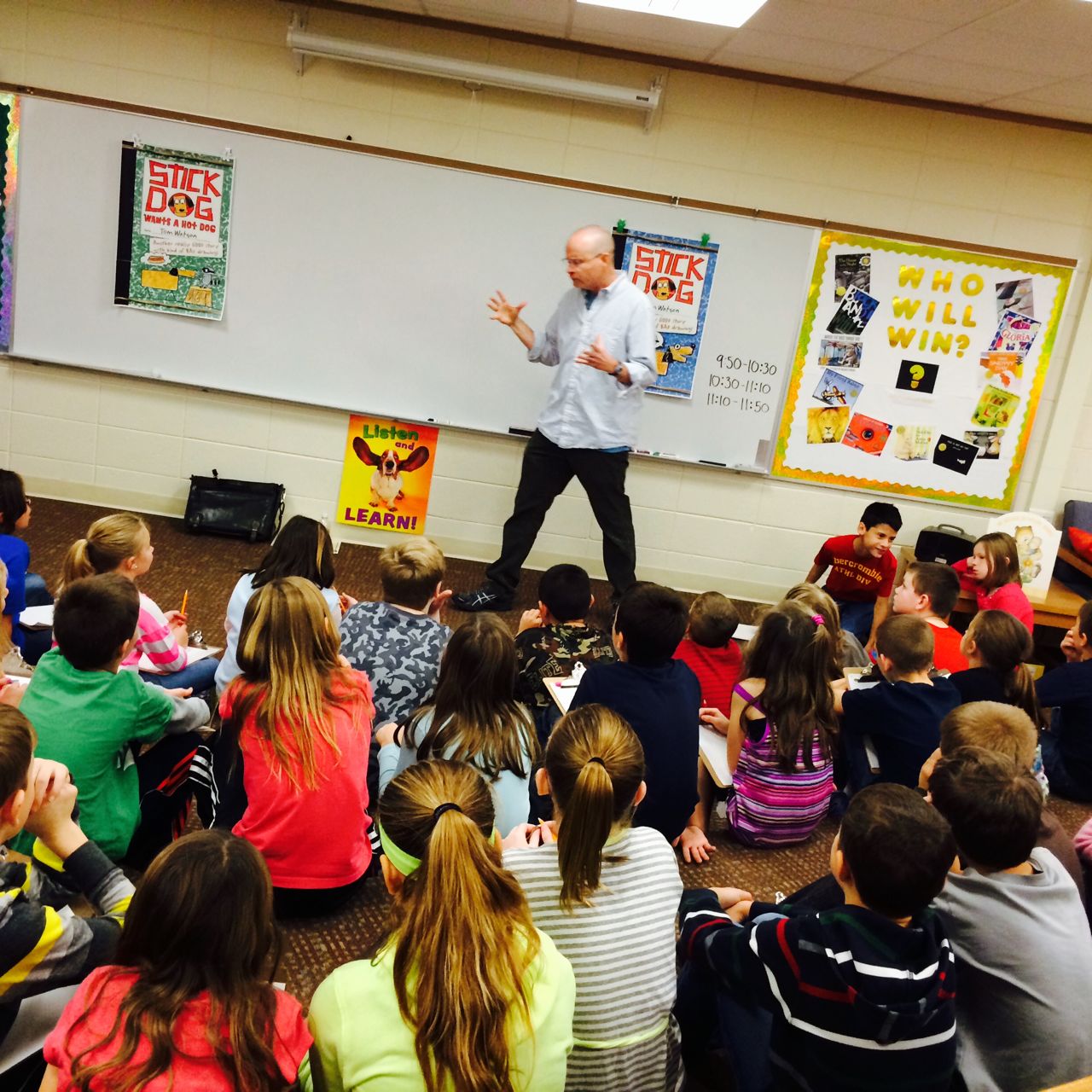 Instagramming an Author Visit: Stick Dog Creator Tom Watson
